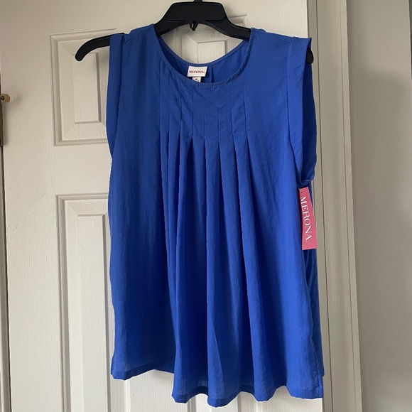 Merona | Tops | New Blue Flowy Tank | Poshmark